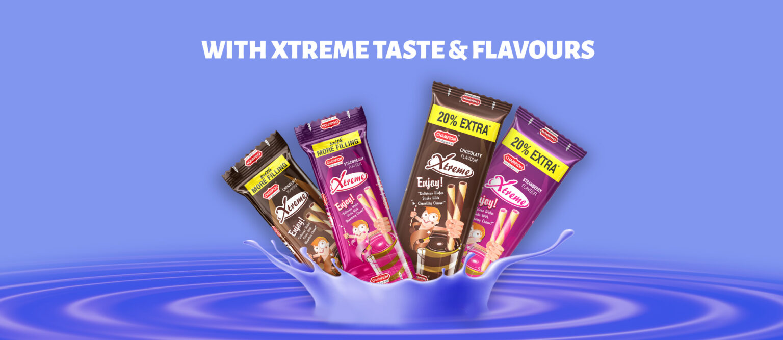 12 Gm Xtreame Strawberry Biscuits – Champion Biscuits India