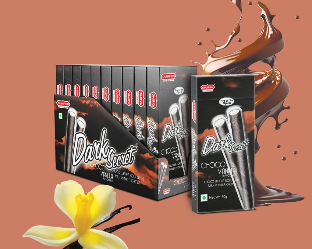 Dark Secret Choco Vanilla Box – Champion Biscuits India